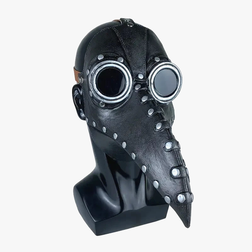 Black Steampunk Plague Doctor Bird Beak Mask Plague Cosplay NEW ...