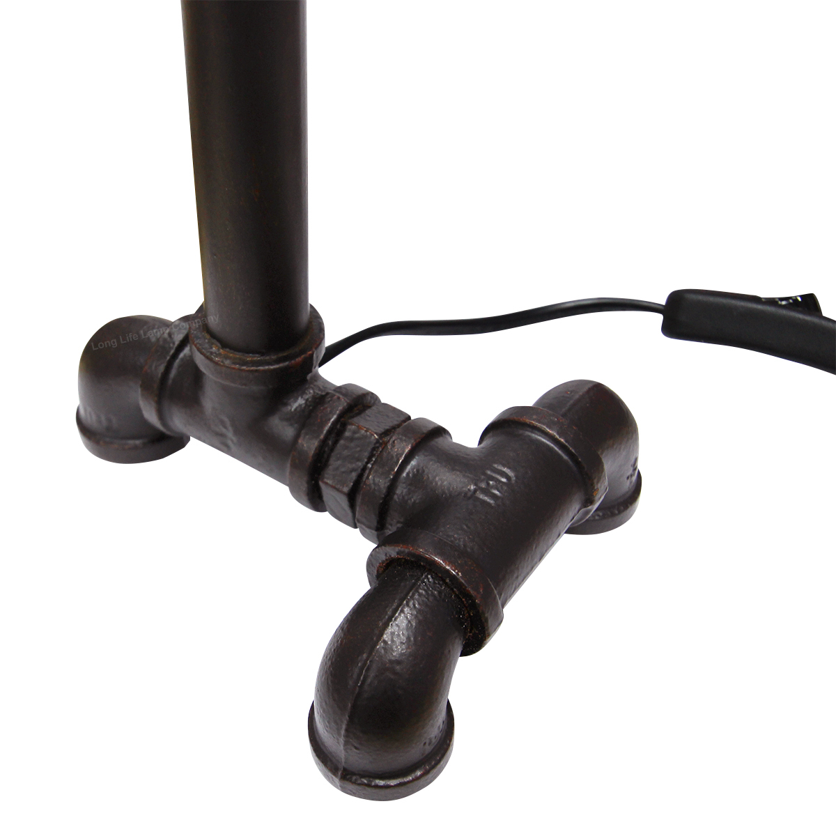 Vintage Industrial Rustic Steel Water Pipe Style Bedside Table Desk ...