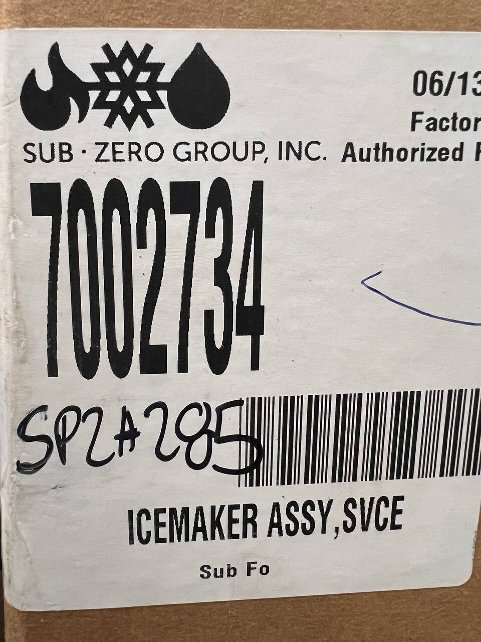 Genuine OEM Sub-zero Ice Maker Assembly 7002734 | eBay