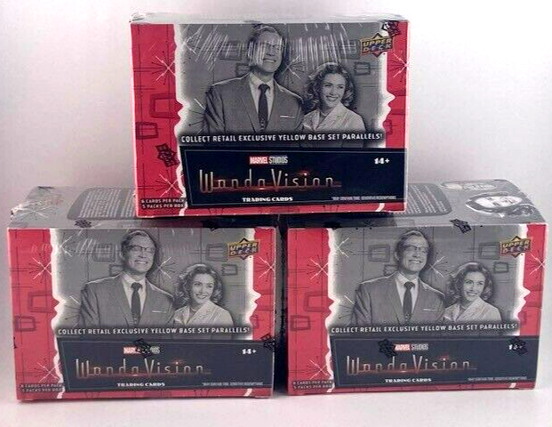 2022 MARVEL STUDIOS WANDA VISION 3 x FACTORY SEALED BLASTER BOX LOT NEW ...