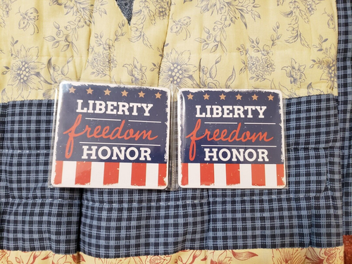 Lot of Two (2) VFW "Liberty Freedom Honor" Cardboard Coasters NEW In ...