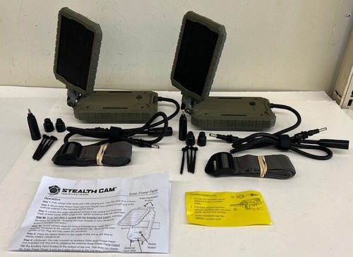Stealth Cam Durable Sol-Pak Solar Battery Pack, 12V Solar Power Panel ...