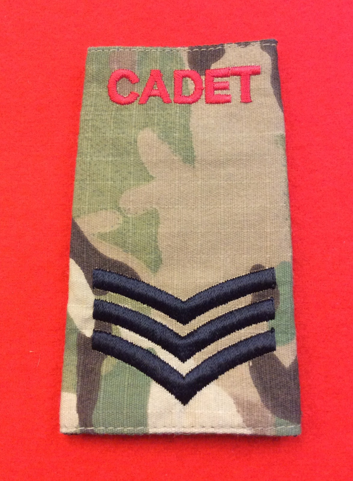 Pair Of Army Cadet Force Combat MTP Rank Slides Multicam Cadet Rank ...