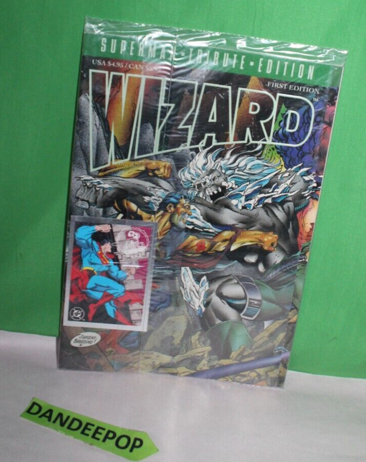 Wizard Comics DC Superman Tribute First Edition Comic Book With Card ...