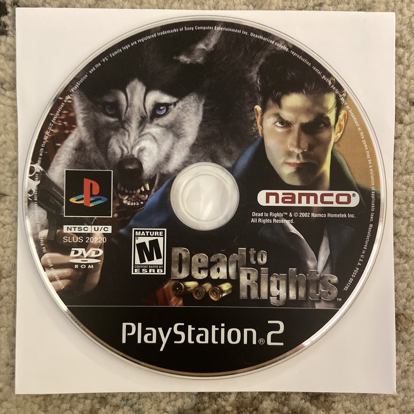 🔥 Dead to Rights 1 (PlayStation 2 PS2, 2002) Mint Disc Only! See ...