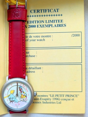 The Little Prince watch Complete Set leather unused Limited to 2000 ...