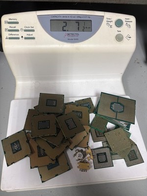 2.7 lbs LOT OF Scrap processors Pinned and Pinless CPU for gold ...