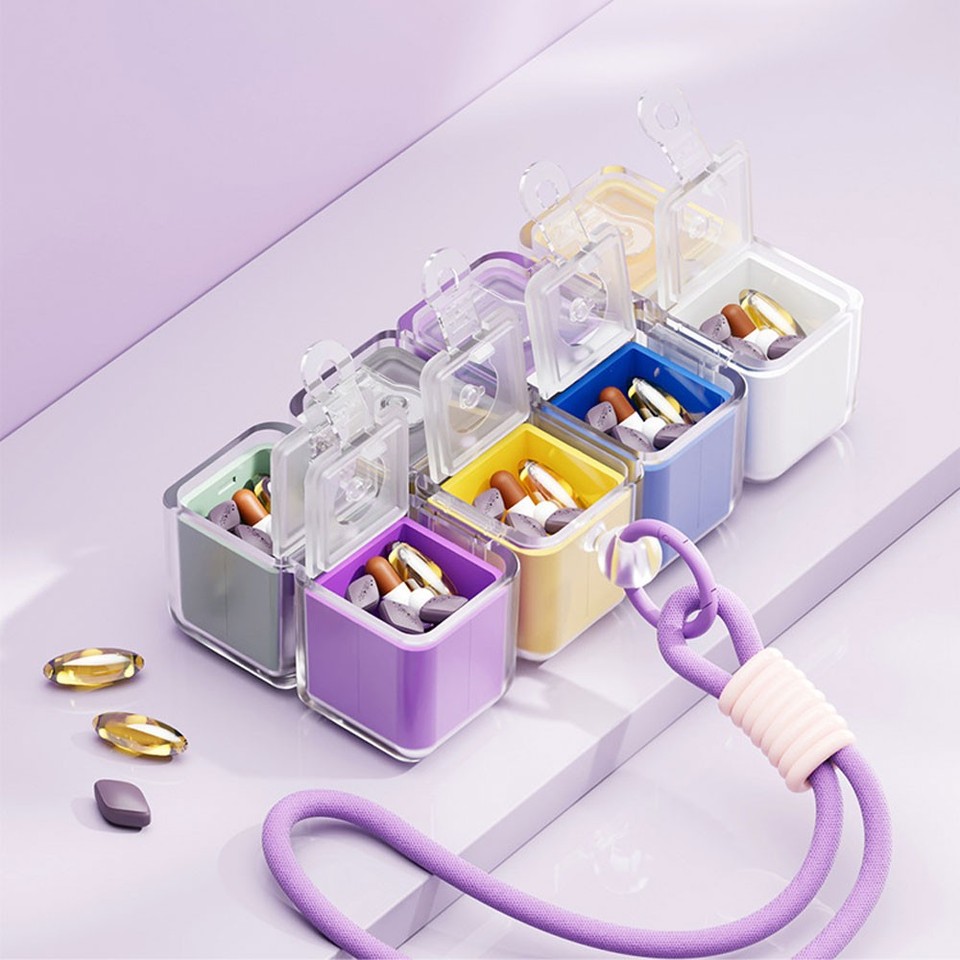 Magic Cube Magnetic Pill Organizer,Magic Cube Pill Box,Weekly Pill ...
