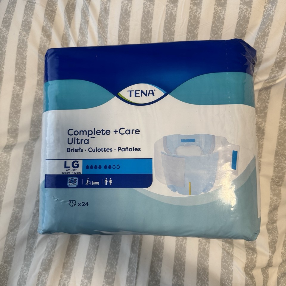 Tena L 40”-56” x24 Adult Diapers/Briefs | eBay