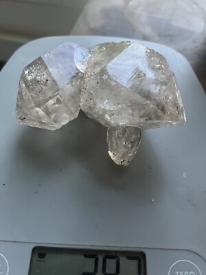 Herkimer Diamond Quartz Cluster With Lovely Points And Rainbows ...