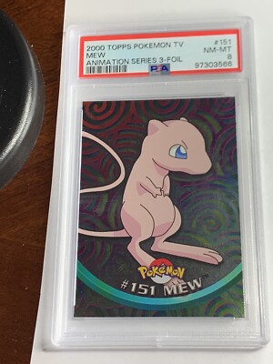 2000 Topps Pokemon TV #151 Mew FOIL Animation Series 3 PSA 8 NM-MT | eBay