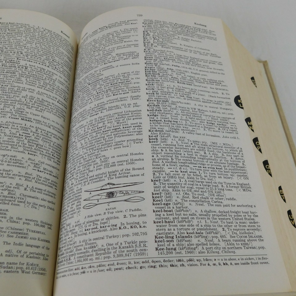 Readers Digest Great Encyclopedic Dictionary Embossed Indexed HC 1967 ...