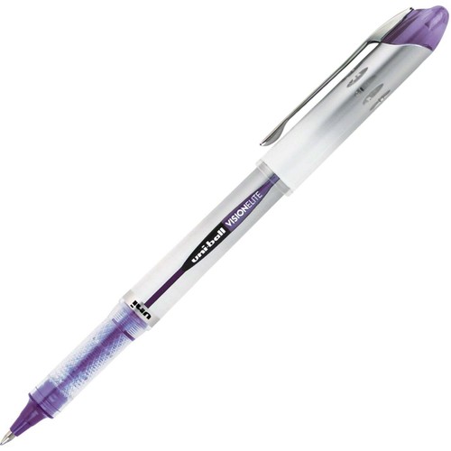 Uni-Ball Vision Elite Stick Rollerball Pen, 0.8mm, Bold Point, Purple ...