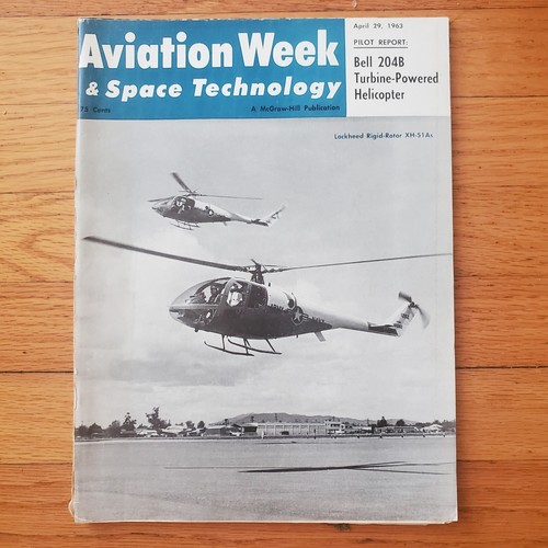 Aviation Week & Space Technology Lockheed XH-51A Bell 204B Copter April ...