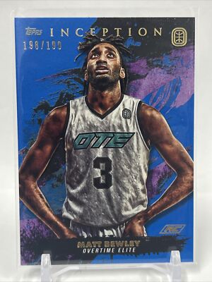 2021 Topps Inception Matt Bewley /199 Blue Rookie Card Rc | eBay
