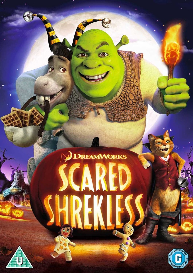 SCARED SHREKLESS TESCO EXCLUSIVE (DVD) Mike Myers Antonio Banderas (UK ...