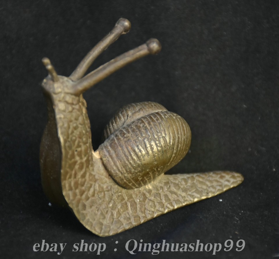 2.8" Old Chinese Copper Brass Animal Insects Snails Small Sculpture | eBay