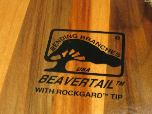 BENDING BRANCHES Beavertail Canoe Paddles # 2 ~ Set of 2 ~ Rockgard Tip ...