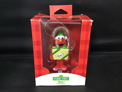 Elmo with Present American Greetings Heirloom Christmas Ornament ...
