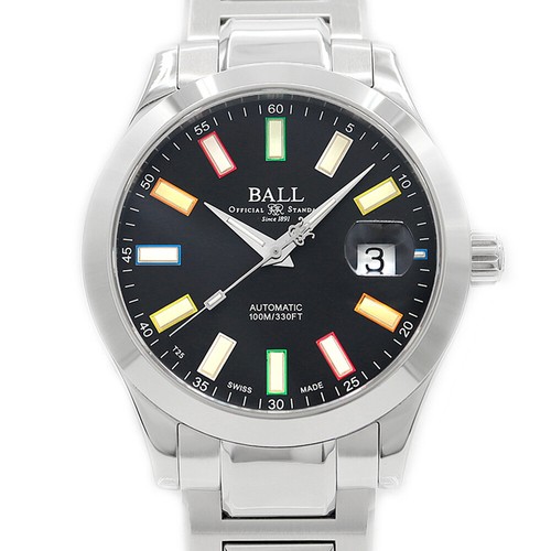 BALL Watch Engineer III Marvelite Rainbow NM2026C-S29J-BK 100m SS Men ...