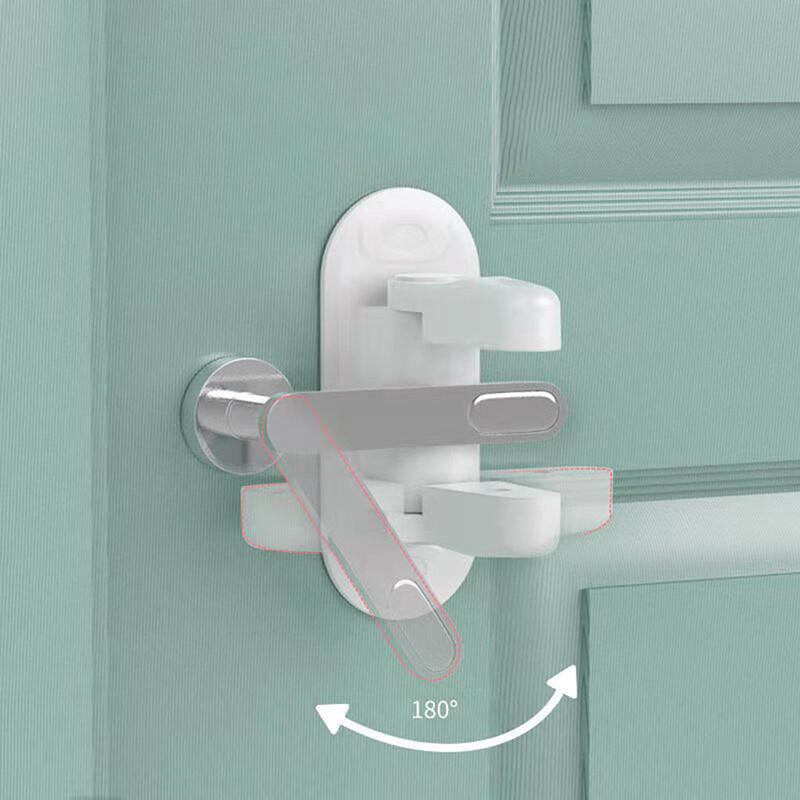 Universal Door Lever Lock Child Baby Safety Lock Adhesive Security ...