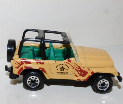 MATCHBOX '98 JEEP WRANGLER BLACK STAR RANCH | eBay