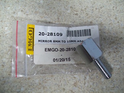 NOS Emgo 8MM-10MM Mirror Adapter 20-28109 | eBay