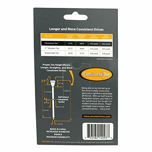 Consistent Tee Beveled Biodegradable 3-1/4" 10-Pack Tees WHITE | eBay