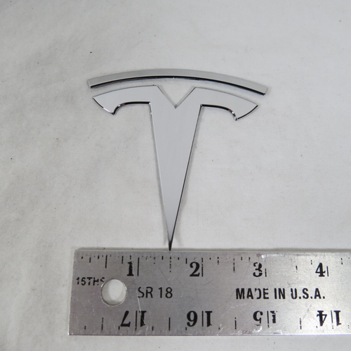 17-23 Tesla Model 3 Rear Emblem Back Trunk Chrome Badge Symbol Logo ...