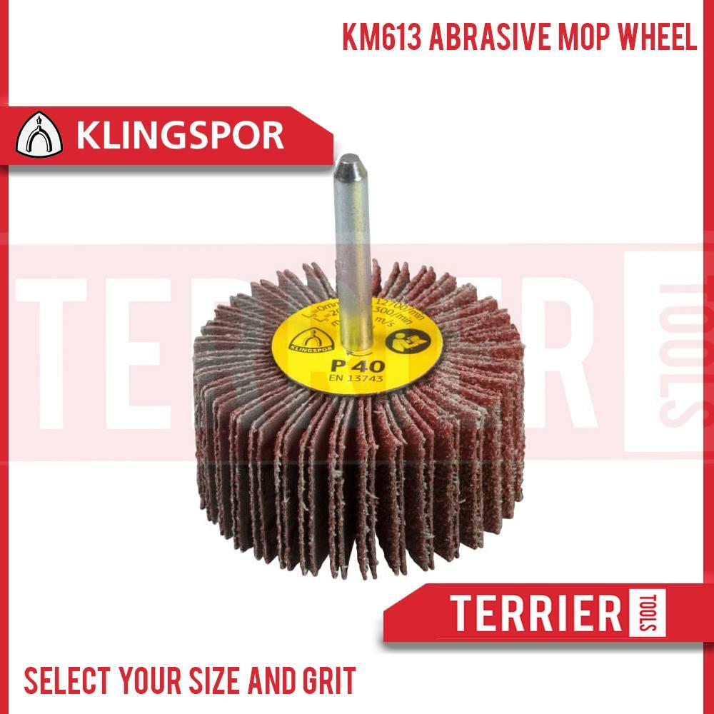 Abrasive Sanding Flap Wheel Mop KLINGSPOR KM613 Sandpaper Metal ...