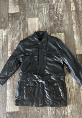 WILSONS LEATHER THINSULATE INSULATION MEN LONG JACKET, LARGE | eBay