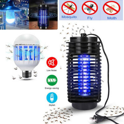 1/2PK Electric UV Mosquito Killer Lamp Outdoor/Indoor Fly Bug Insect ...
