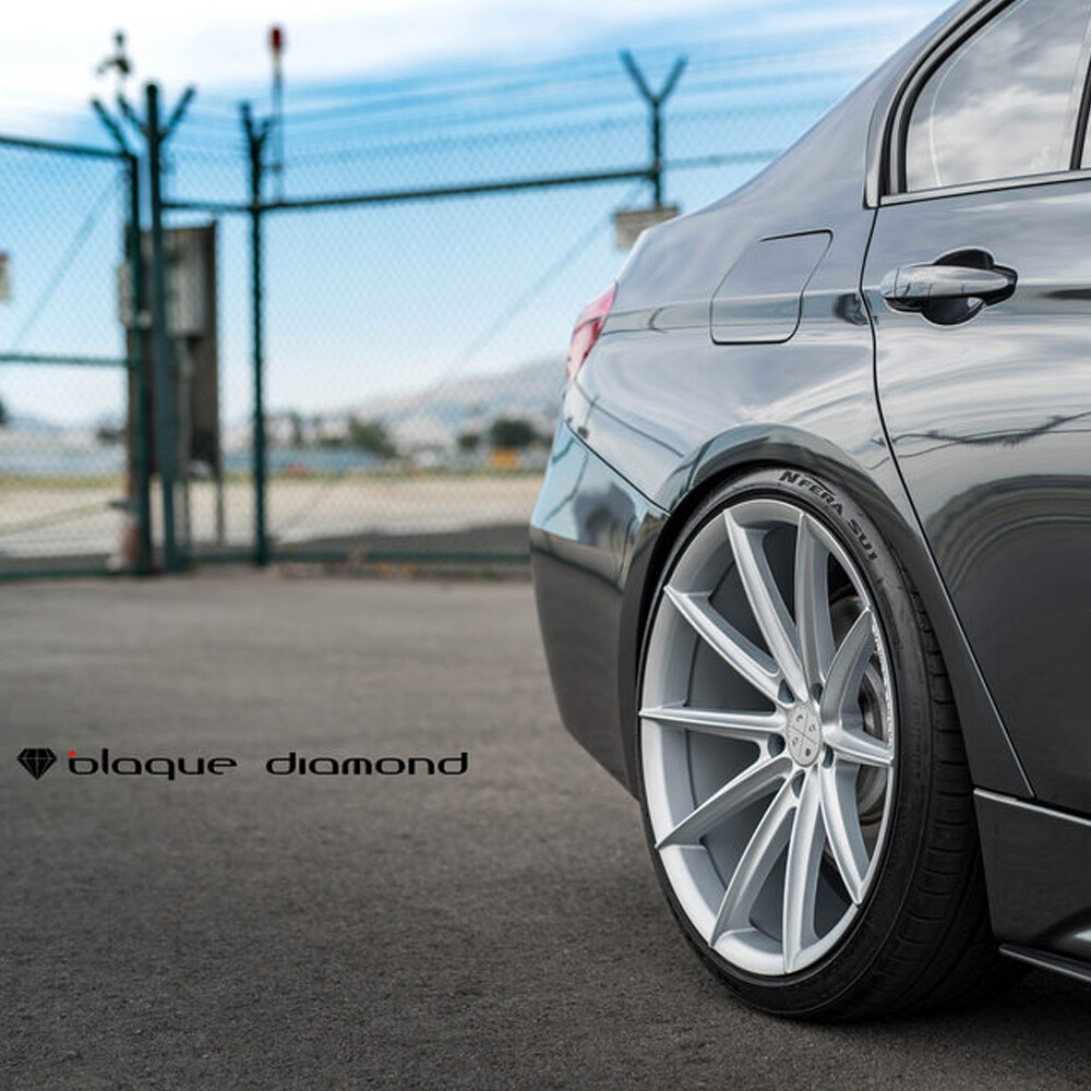 19" BLAQUE DIAMOND BD11 SILVER CONCAVE WHEELS RIMS FITS BMW E85 E86 Z4 ...