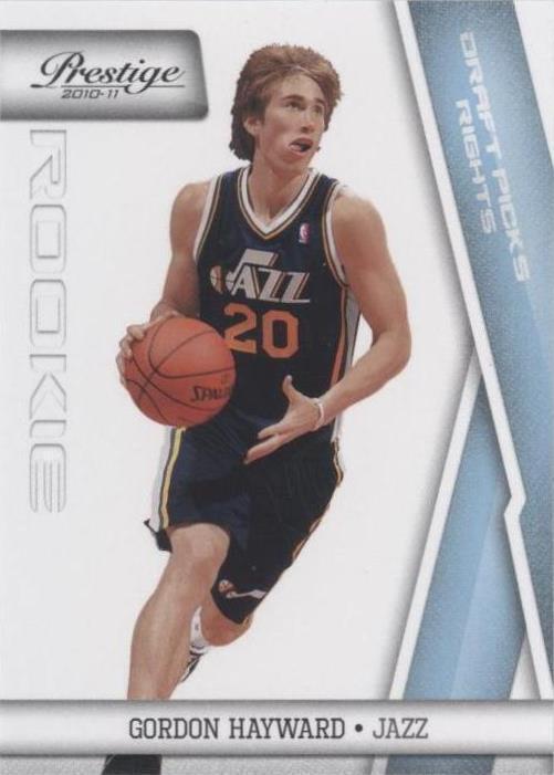2010-11 Prestige - Rookie Gordon Hayward #159 Draft Picks Rights Light ...