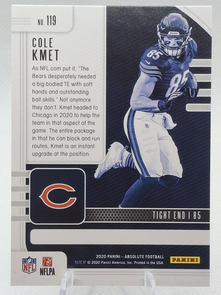 2020 Panini Absolute Cole Kmet RC Rookie Card #119 | eBay