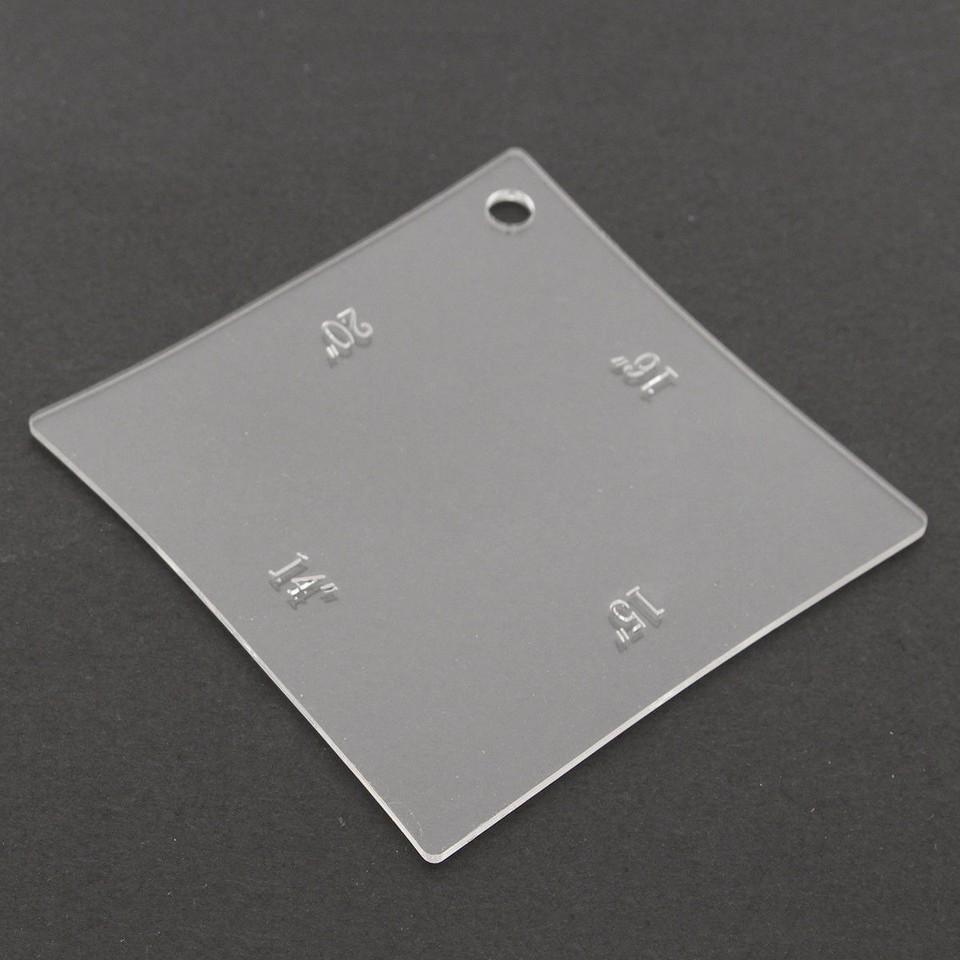 2Pack Guitar Radius Gauge Neck Fretboard Nut Luthier Radian Measuring ...