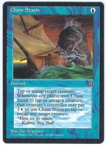 Chain Stasis – Homelands – MTG Magic the Gathering Card | eBay