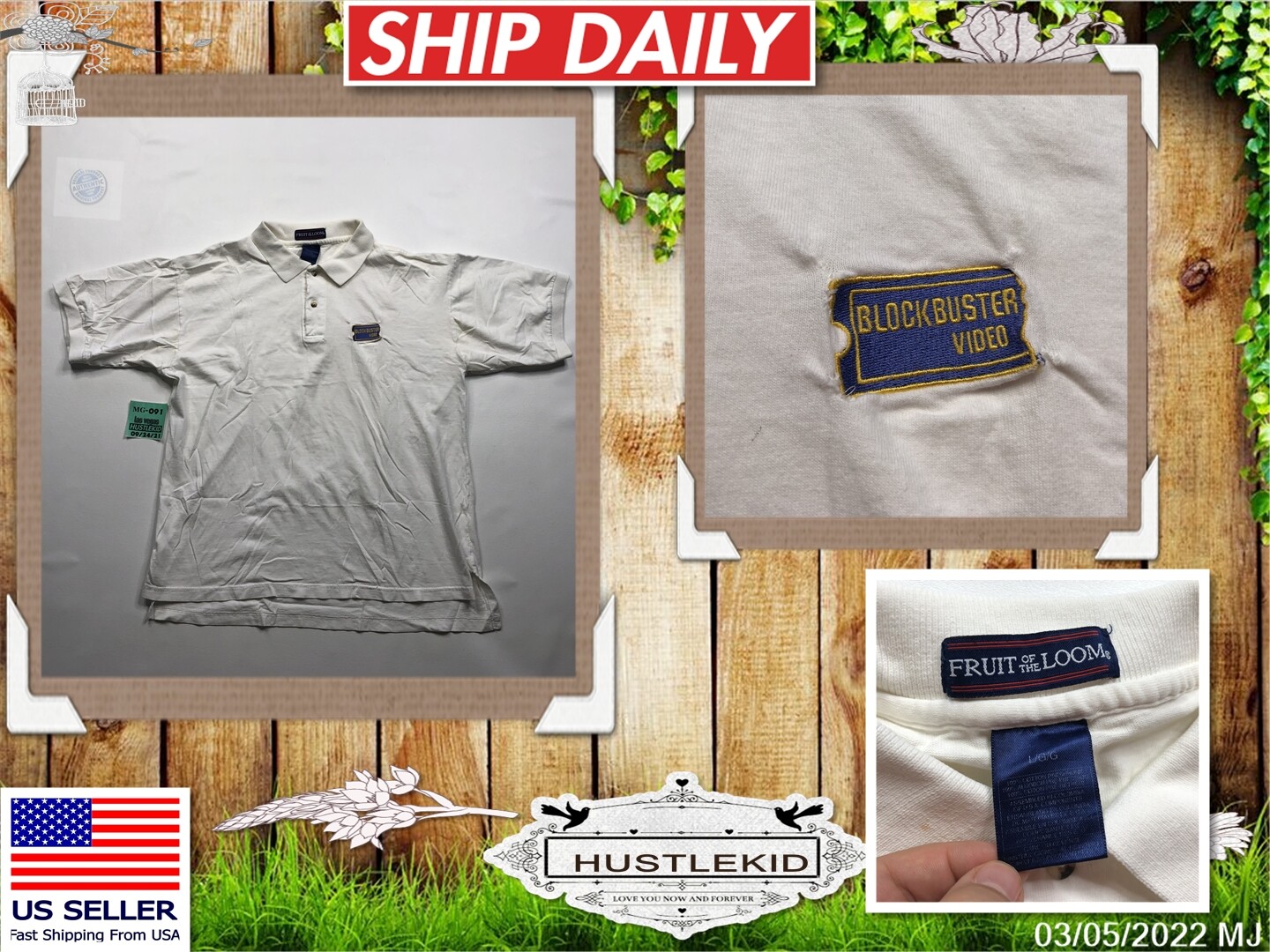 Vintage Blockbuster Video Employee Uniform Work Men P… - Gem