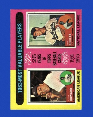 1975 Topps Set-Break #201 1963 MVP's NR-MINT *GMCARDS* | eBay