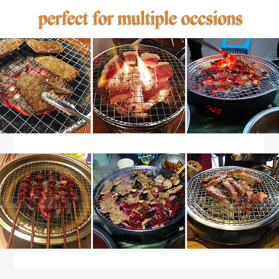 Round Cooling Rack Stainless Steel Cross Wire Barbecue Grill Net Racks ...