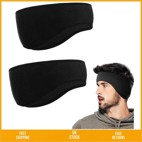 Cozy Thermal Polar Fleece Winter Ear Warmer Sports Headband Unisex 2 ...