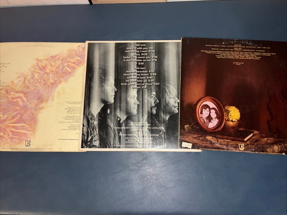 BREAD/David Gates-LP RECORD ALBUM LOT OF 3-Best Of/Guitar Man/Never Let ...