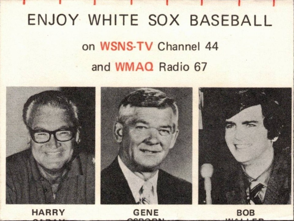 1973 CHICAGO WHITE SOX POCKET SCHEDULE EVENT & TICKET INFO WMAQ / WSNS ...