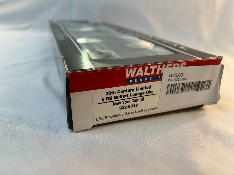 Walthers HO Scale 20th Century Limited 5 DB Buffett Lounge Obs NY ...