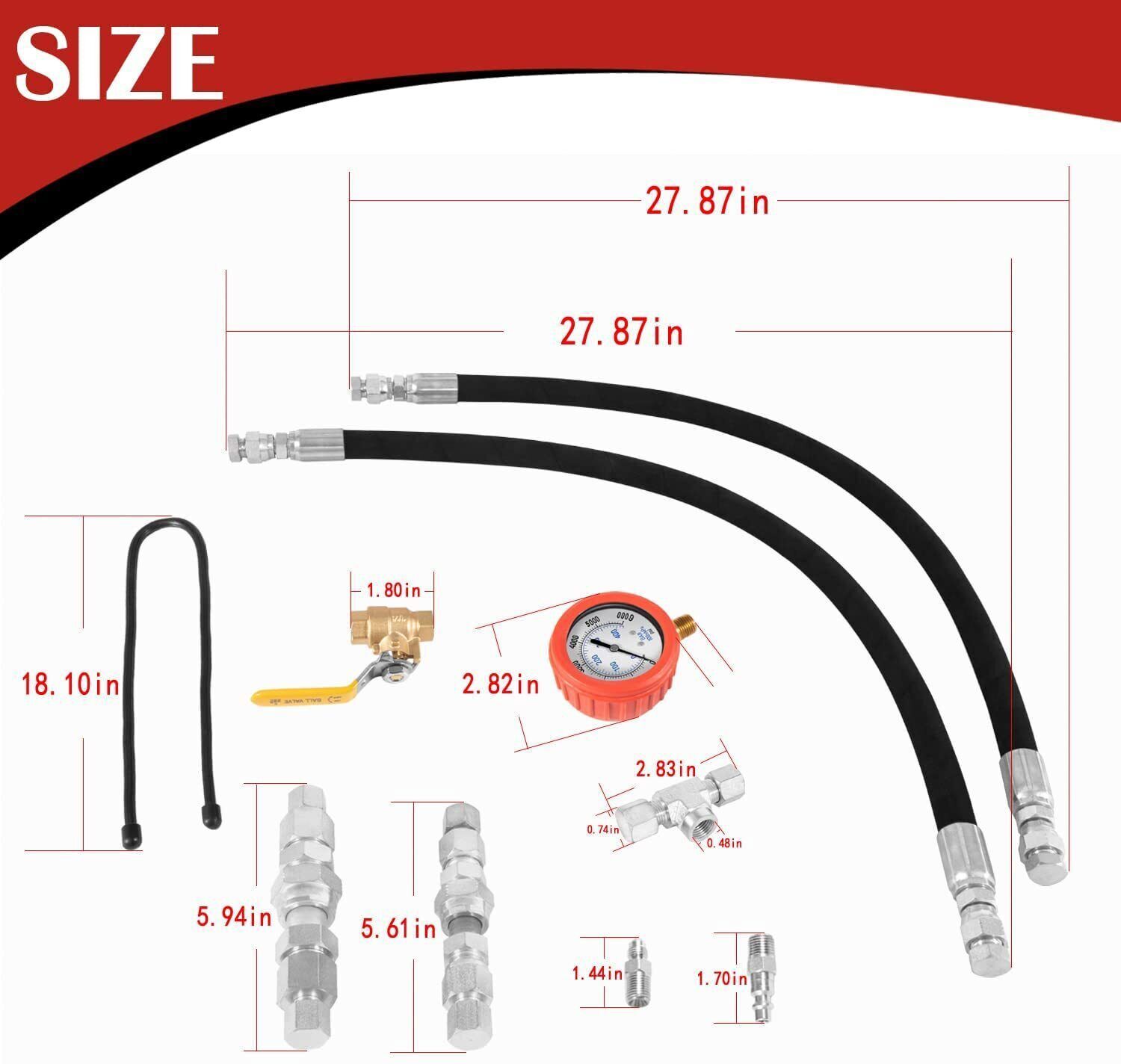 Hpop Test Tool Kit High Pressure Oil for all MaxxForce DT 9 10 DT466 ...