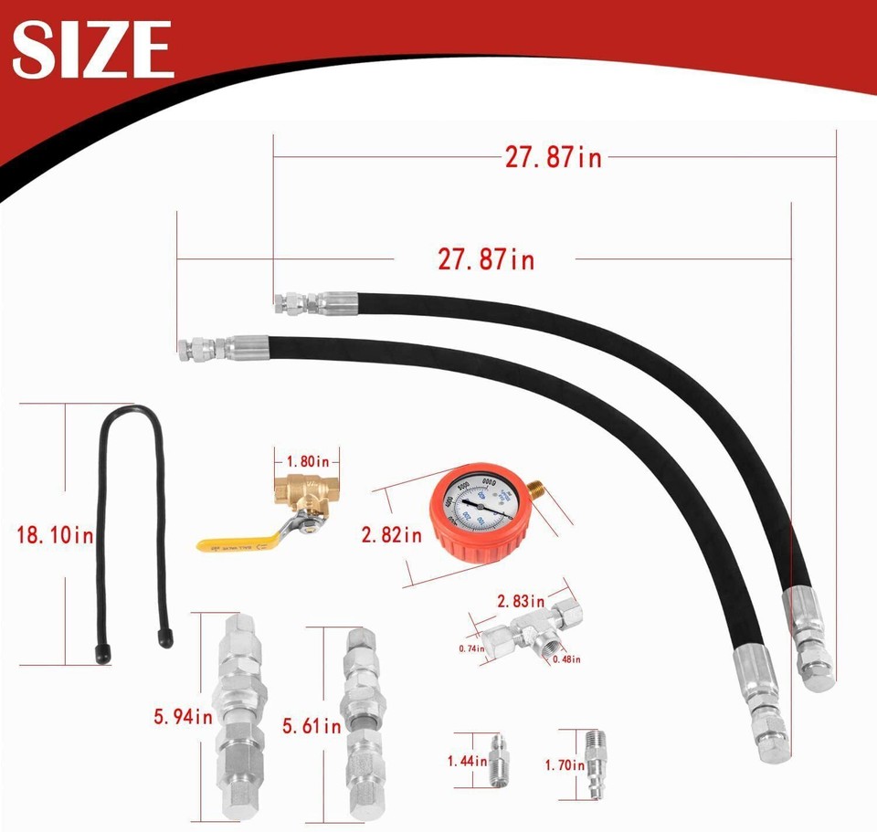 Hpop Test Tool Kit High Pressure Oil for all MaxxForce DT 9 10 DT466 ...