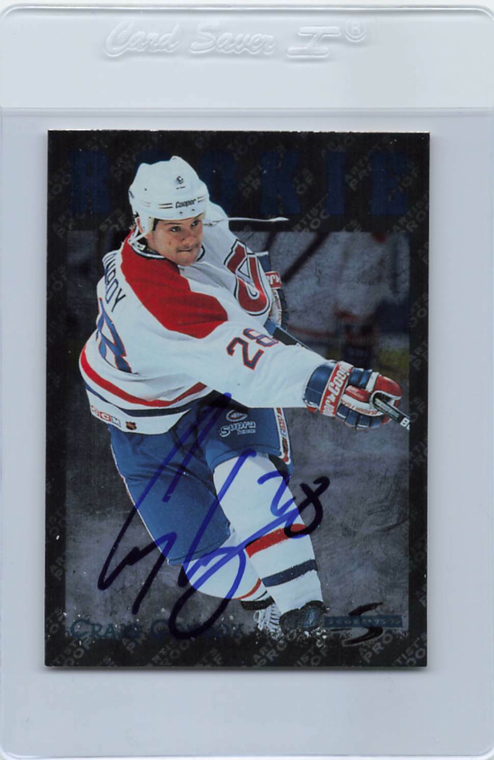 1995/96 Score #297 Craig Conroy Canadiens Signed Auto *G682 | eBay
