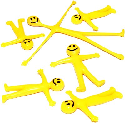 Fun Stretchy Men Sticky Yellow Stretchy Men Party Bag Fillers Kids ...
