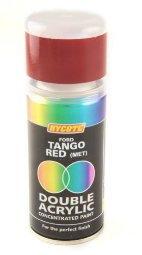 Hycote Ford Tango Red Metallic 150ml Double Acrylic Spray Paint Aerosol ...