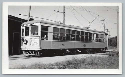 Trolley Photo - United Electric Railways #71 Streetcar Interurban 1930s ...